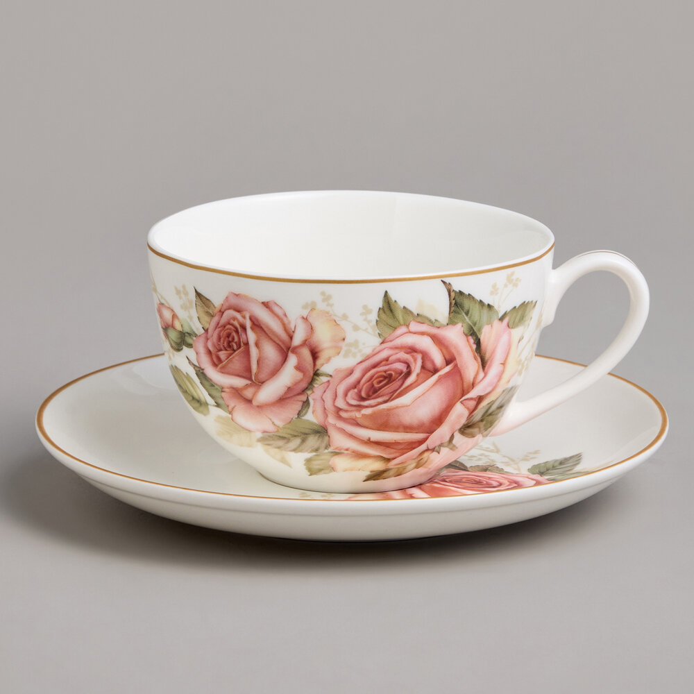 Чайная пара 300мл "Корейская роза"