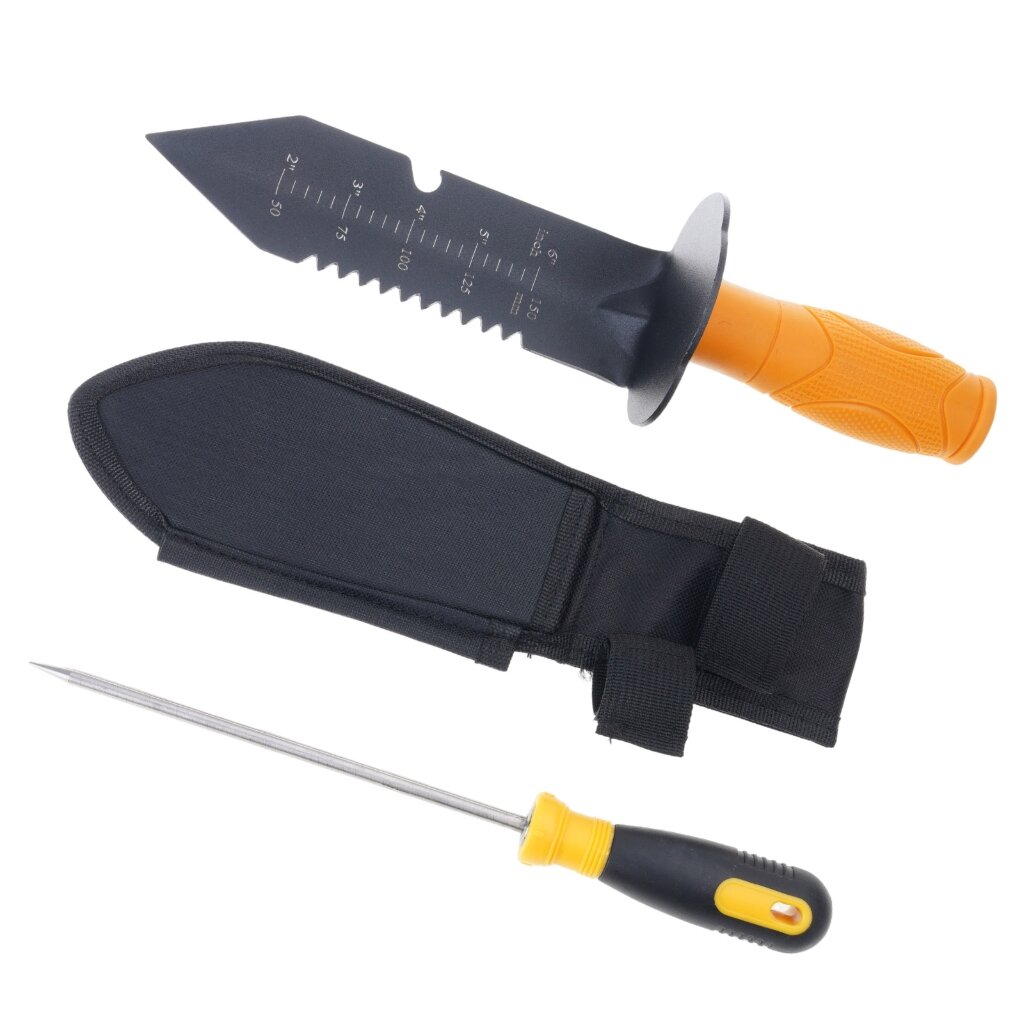 Зазубренная Экскаваторная Саперная Лопата с Монетным Щупом Набор Ручных Лопат Премиум-класса Ленточный Экскаваторный Инструмент для Обнаружения Металла