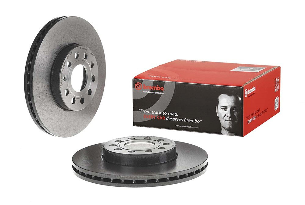 Диск тормозной вентилируемый передний BREMBO (09.9145.11) Prime UV Coated