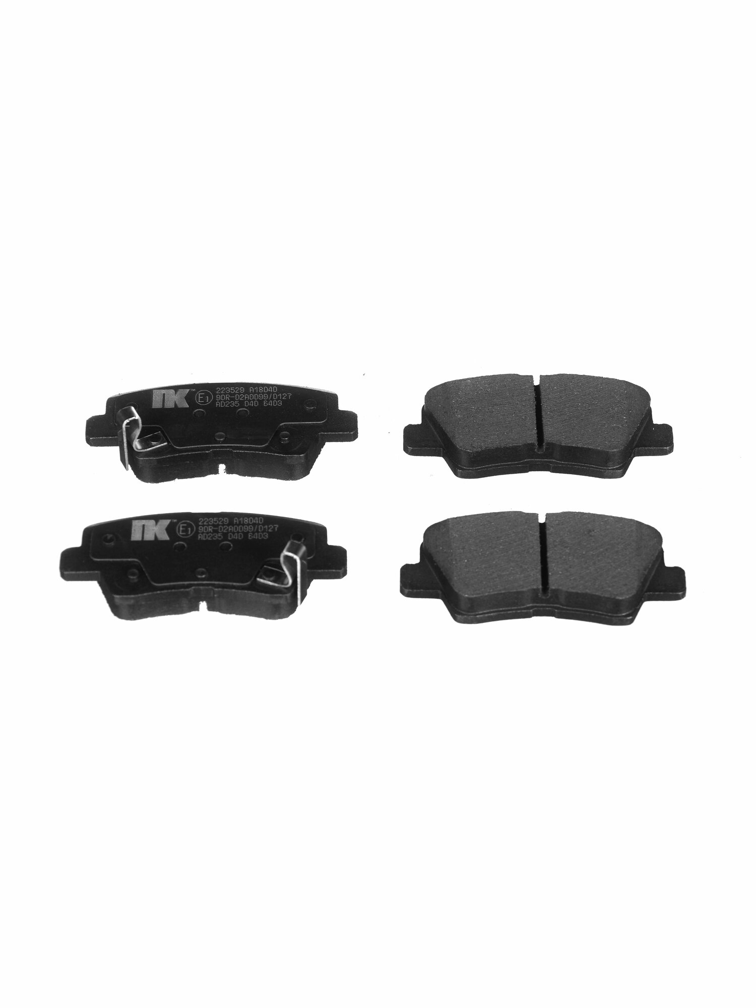 Колодки тормозные дисковые задние NK (223529)