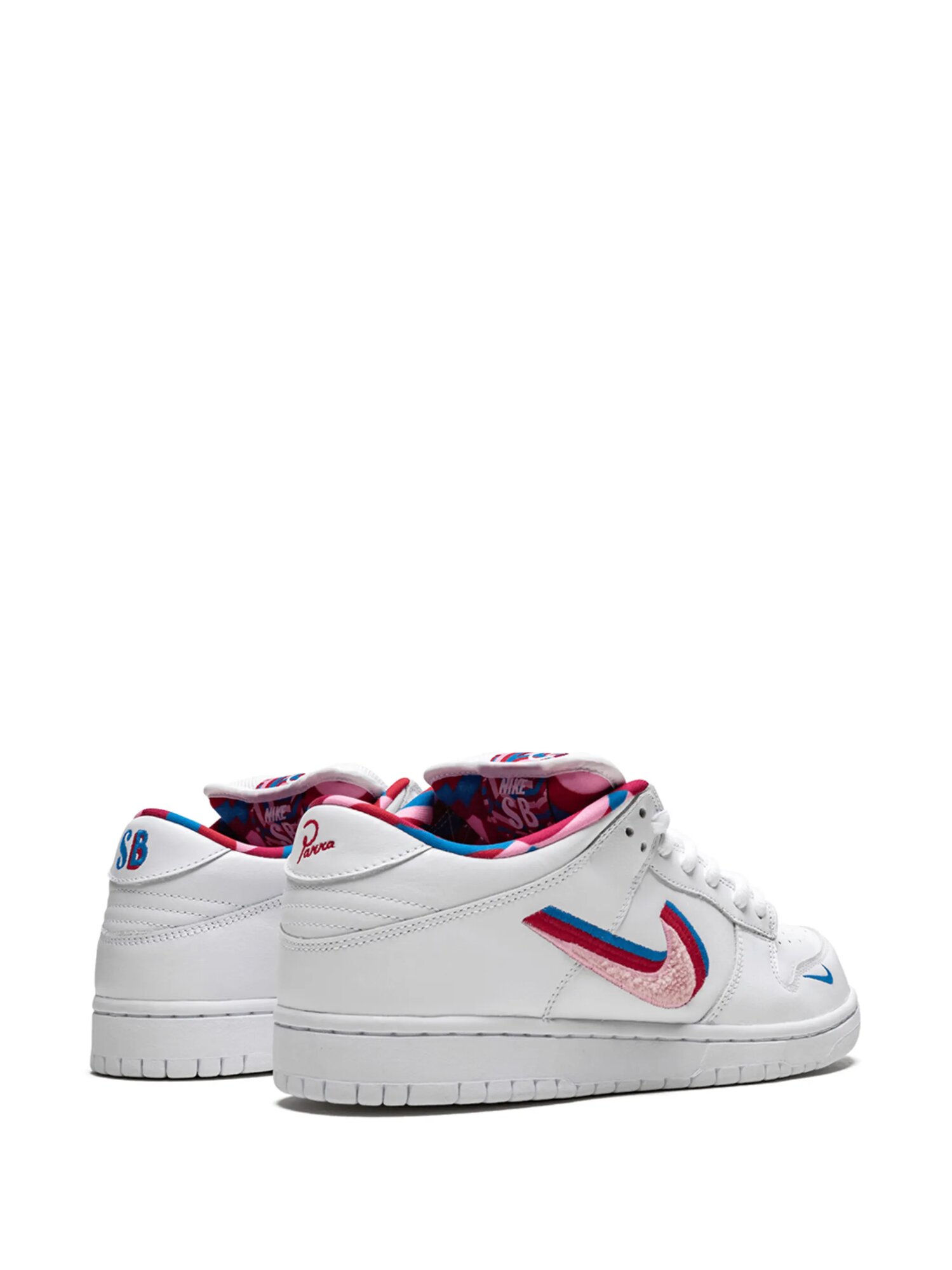 Кроссовки NIKE x Parra SB Dunk Low, размер 11 US, серебристый — фото 1