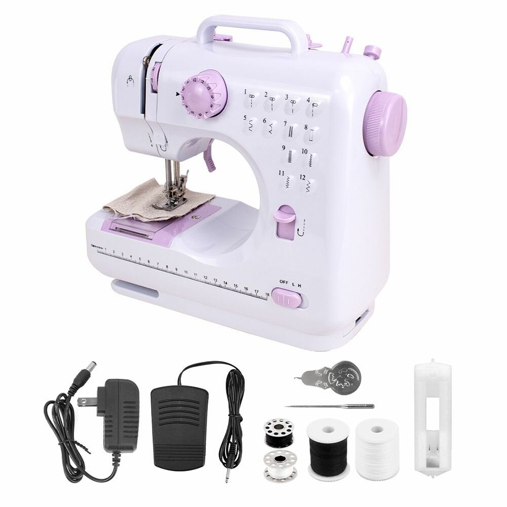 Швейная машина для домашнего использования, толстая ткань, оверлок, автоматическая, мини, маленькая, многофункциональная, электрическая портновская машина