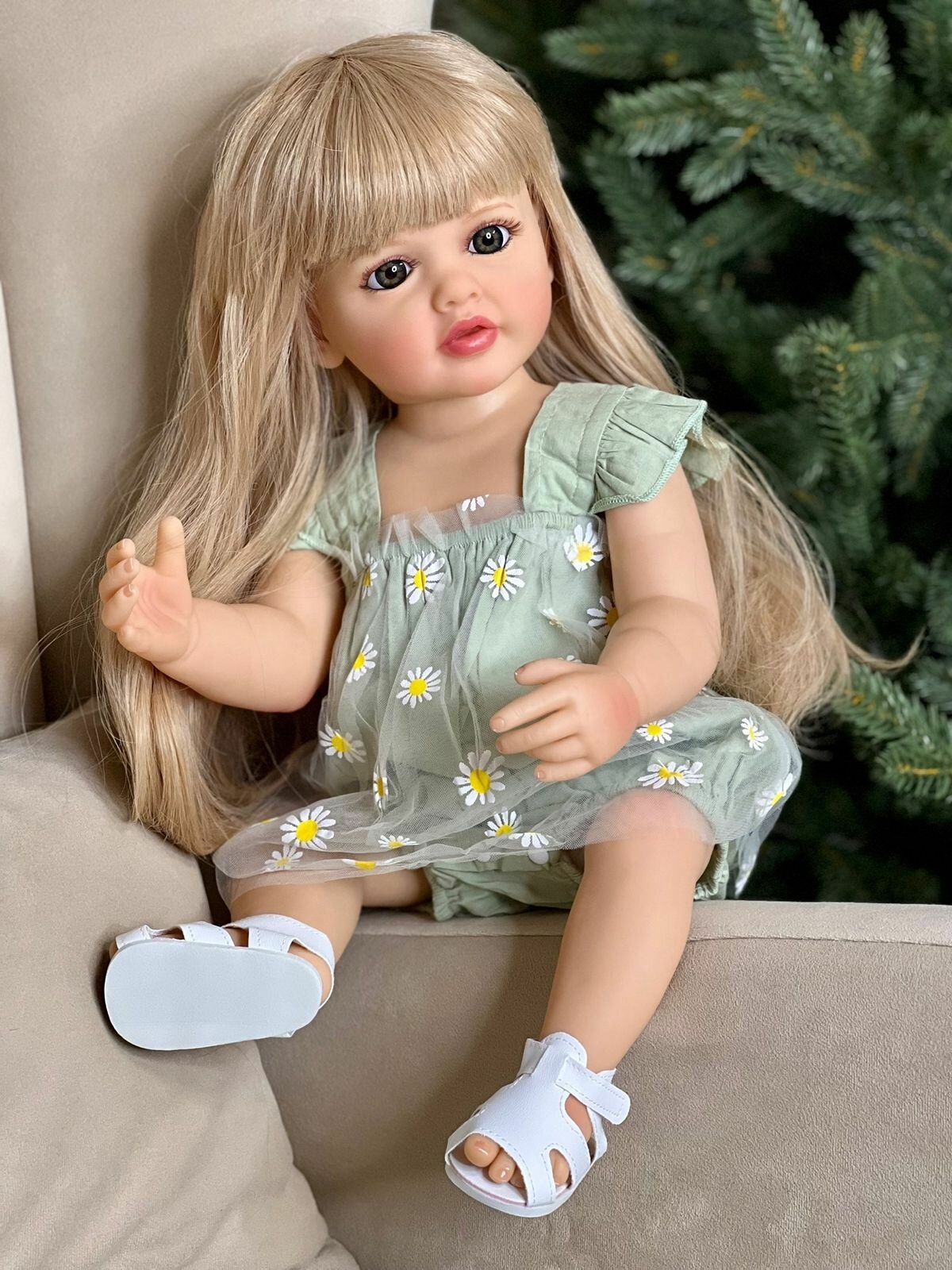 Кукла Реборн виниловая 55см в пакете (FA-105)