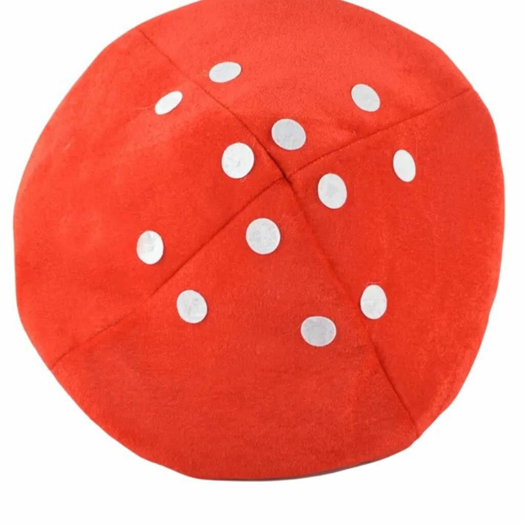 Плюшевая шляпа в форме гриба, красный гриб