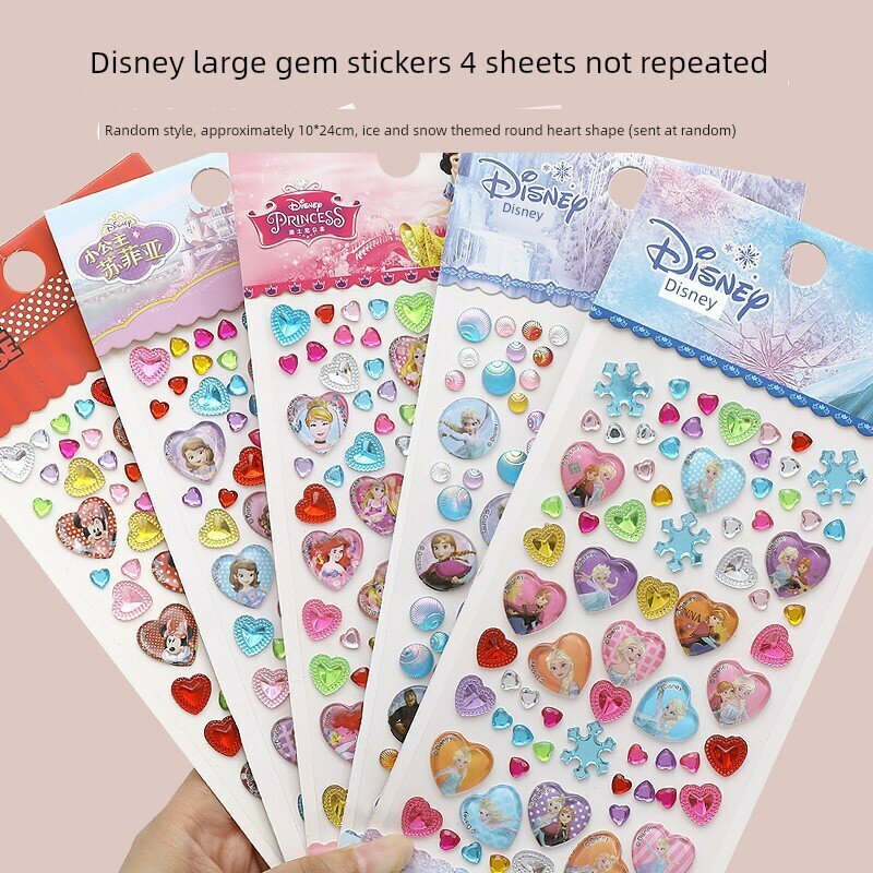 Наклейки для детей, наклейки с драгоценными камнями и бриллиантами, наклейки с кристаллами для переодевания