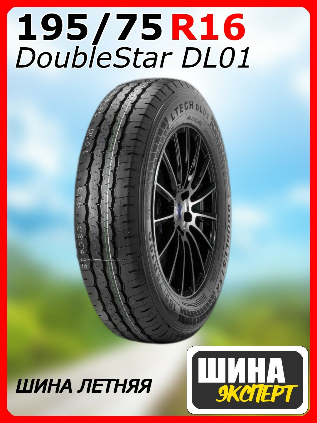 Шина летняя DoubleStar 195/75/16 R 107/105 C DL01 для легковых автомобилей 1PTC1957516E000010