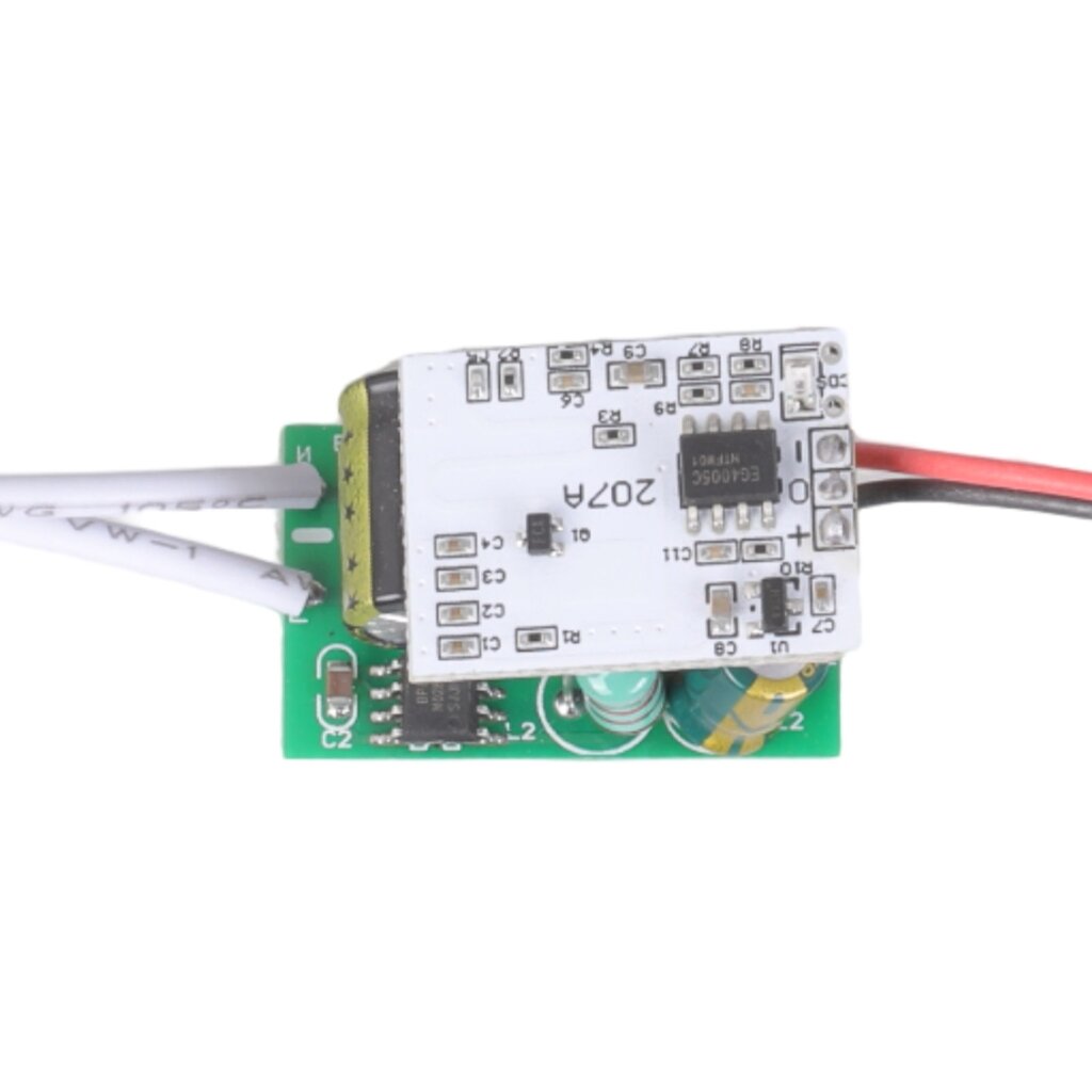 Модуль потолочного светильника с индукционным приводом микроволнового радара, встроенным контроллером включения питания привода