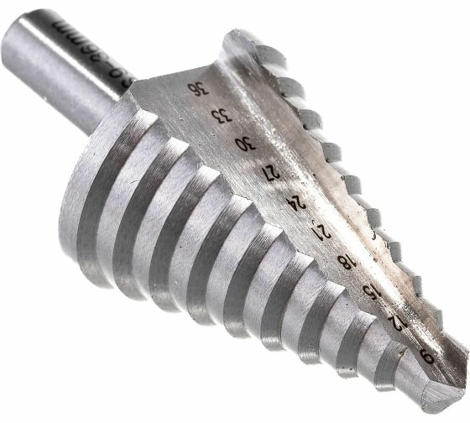 Сверло ступенчатое HSS по металлу, 9 ступеней, 9-36 мм код 36404 FIT (1 шт.)