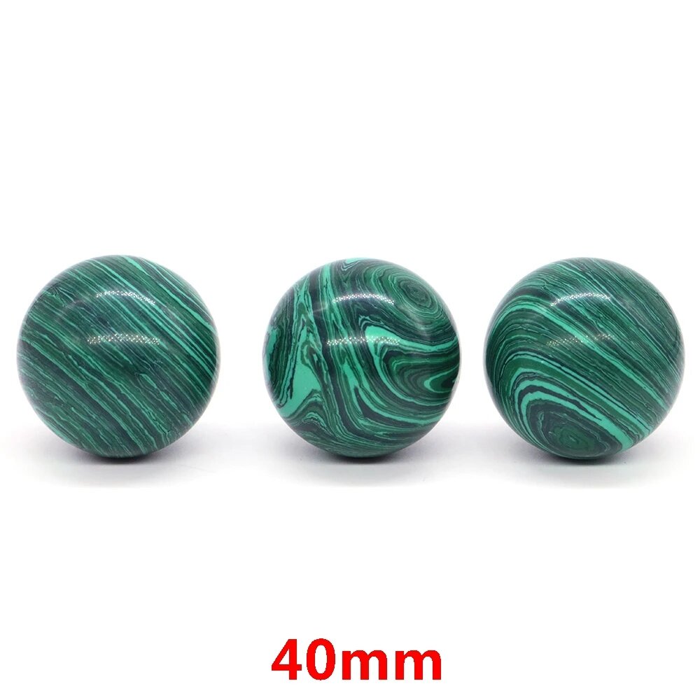 16 мм 18 мм 20 мм 25 мм 30 мм 40 мм Шарики Малахит Бирюзовый Srone Сфера Рейки Исцеление Минеральный Образец Глобус Чакра Домашний Декор Подарок
