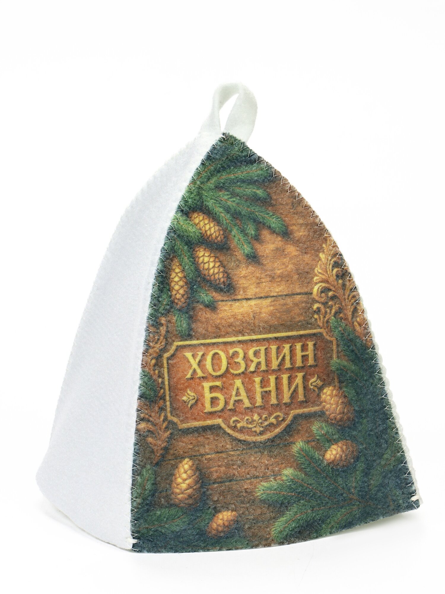 Шапка для бани и сауны «Хозяин бани», полиэфир, «Банная забава»