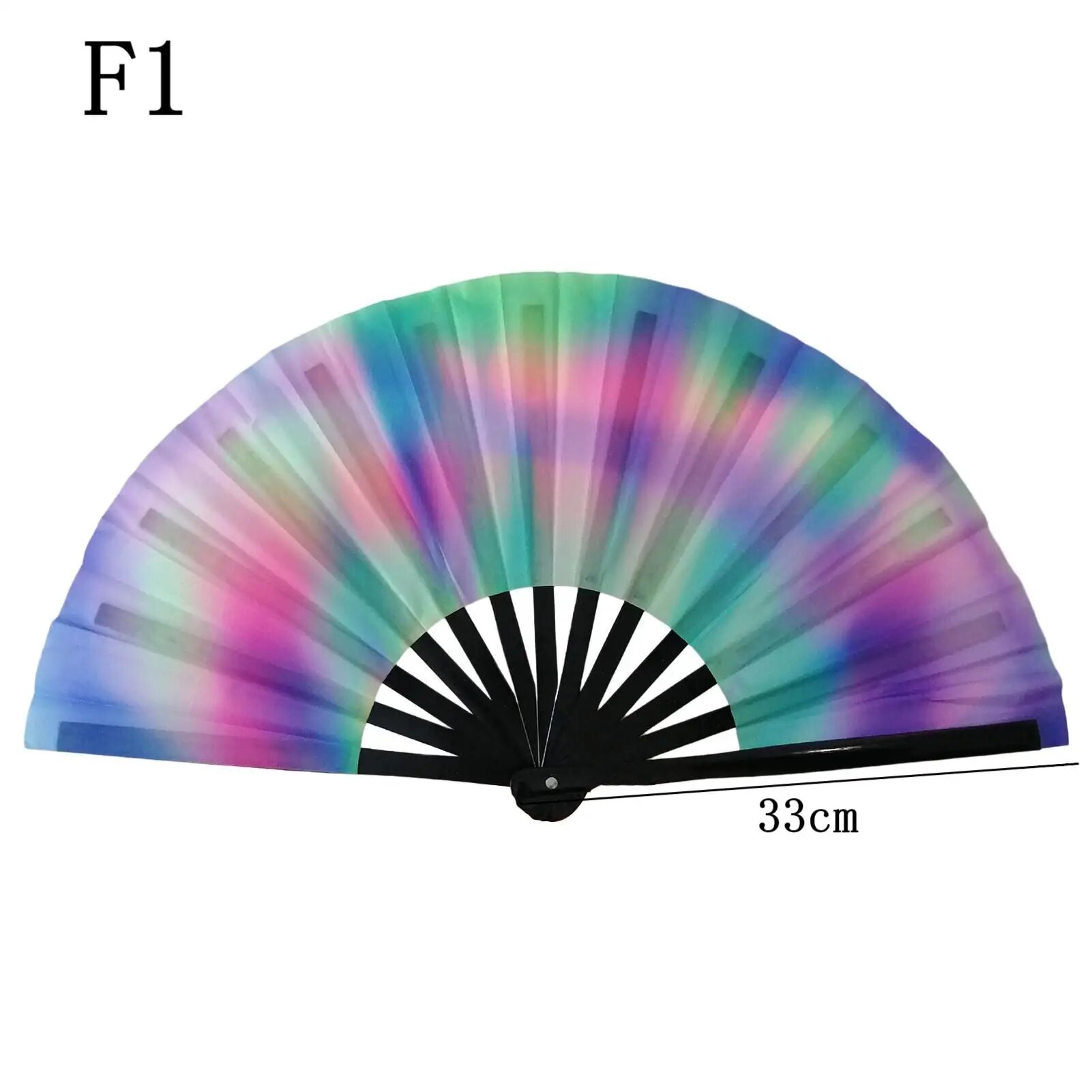 Складной веер из бамбука/пластика, 1 шт, веер из кости, красочные вееры Rave, яркие свадебные ручные вееры для фестиваля, танцевальной вечеринки, декоративные подарки