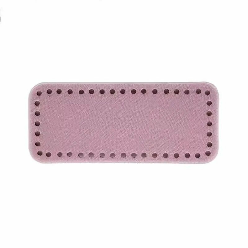 Донышко для сумки с ножками Белое дно для сумки из кожзама 8*18 см Основа для клатча и косметички