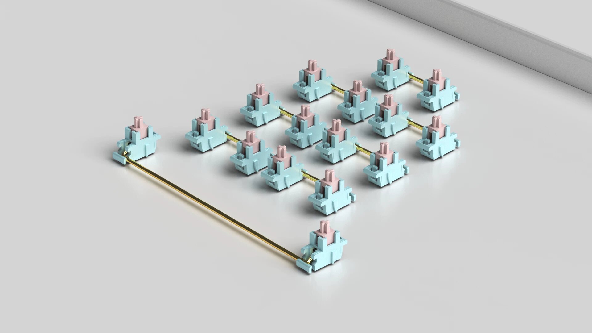 Официальные механические клавиши FLCMMK Belly Spirit V5 Satellite Axis POK с самосмазывающимися подшипниками, высокой