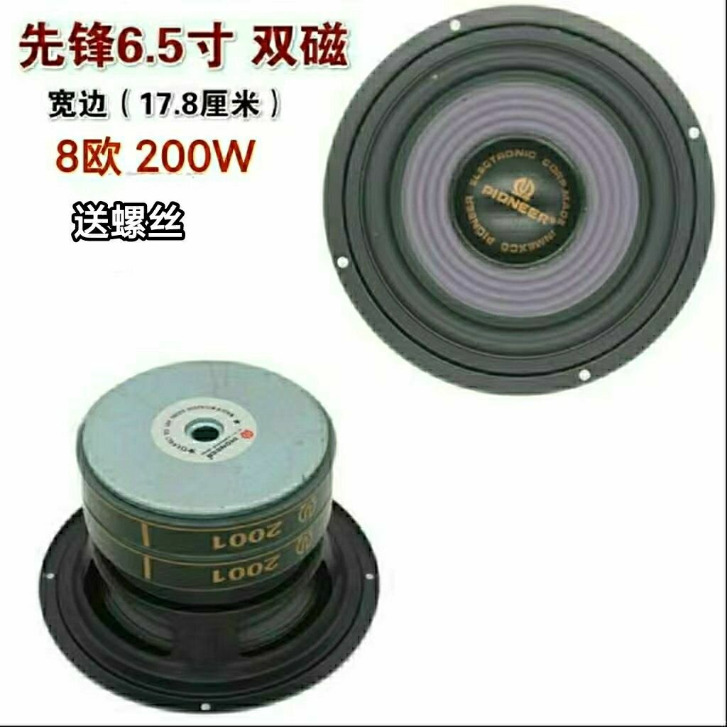 Pioneer 6.5inch 8inch 10inch 12inch Двойной магнитный амортизирующий динамик, сабвуфер для домашнего кинотеатра, модификация автомобиля