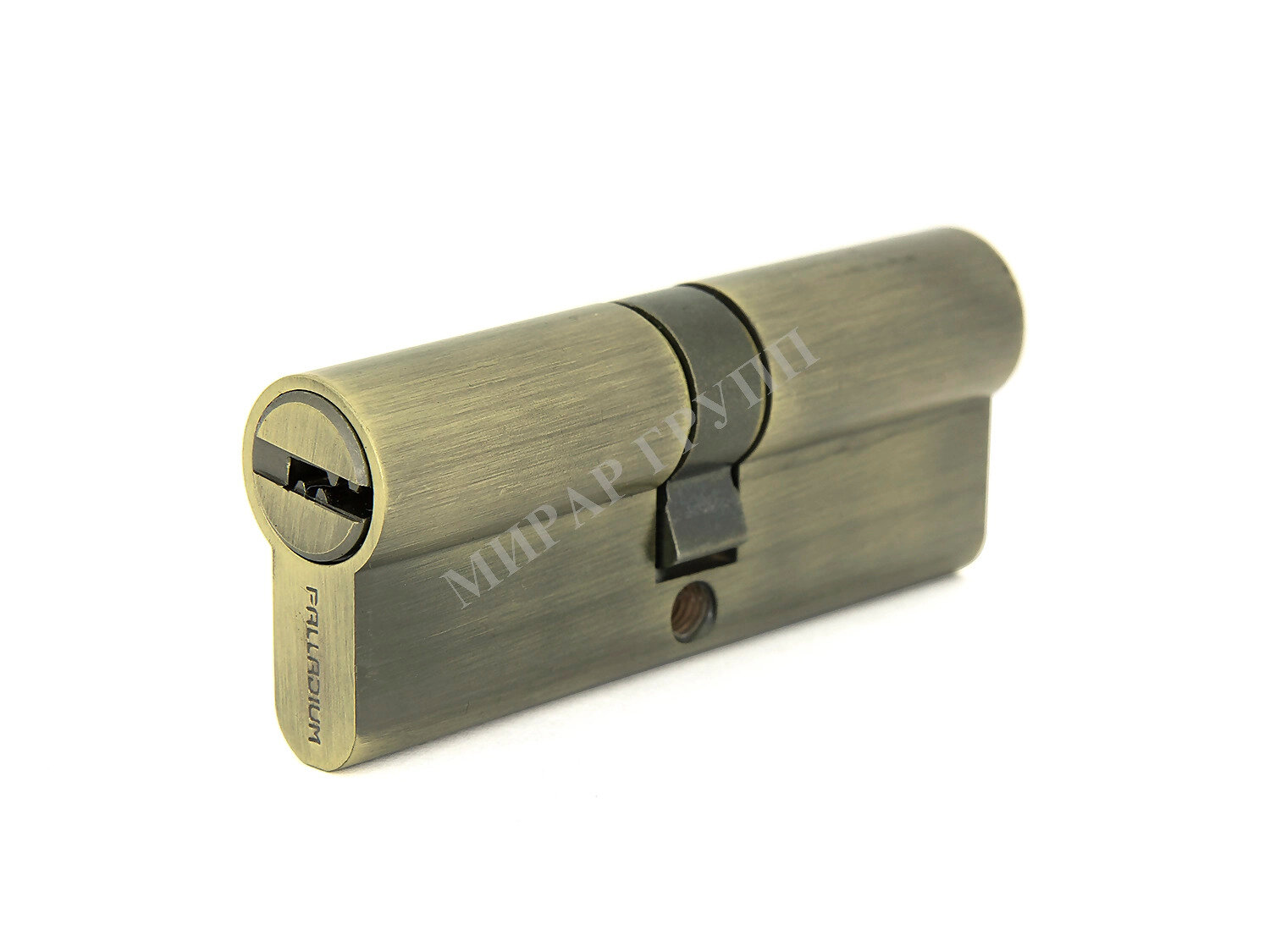 Цилиндровый механизм (личинка для корпусов замков, входных и межкомнатных) Palladium (Китай) ключ-ключ серии C античная бронза 40/40