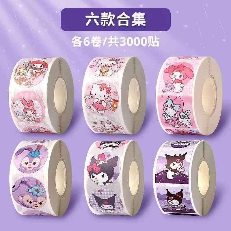 500 наклеек в наличии, мультяшные наклейки Куроми и Май Мелоди, детские наклейки, клейкие наклейки для планировщика, наградные наклейки для запечатывания