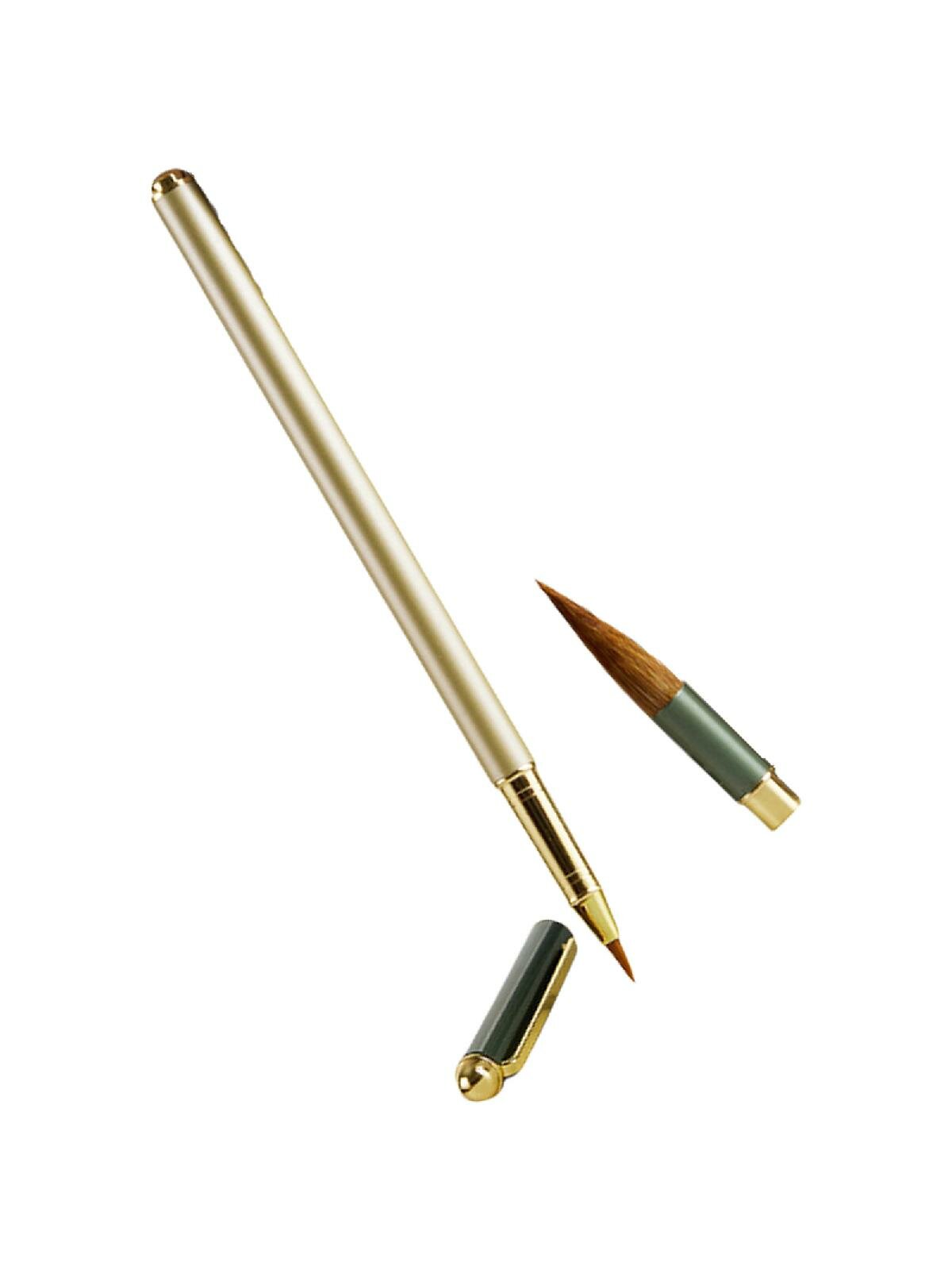 Металлическая Каллиграфическая Кисть Обычная Ручка Для Письма Шрифтом с Конвертером Чернил