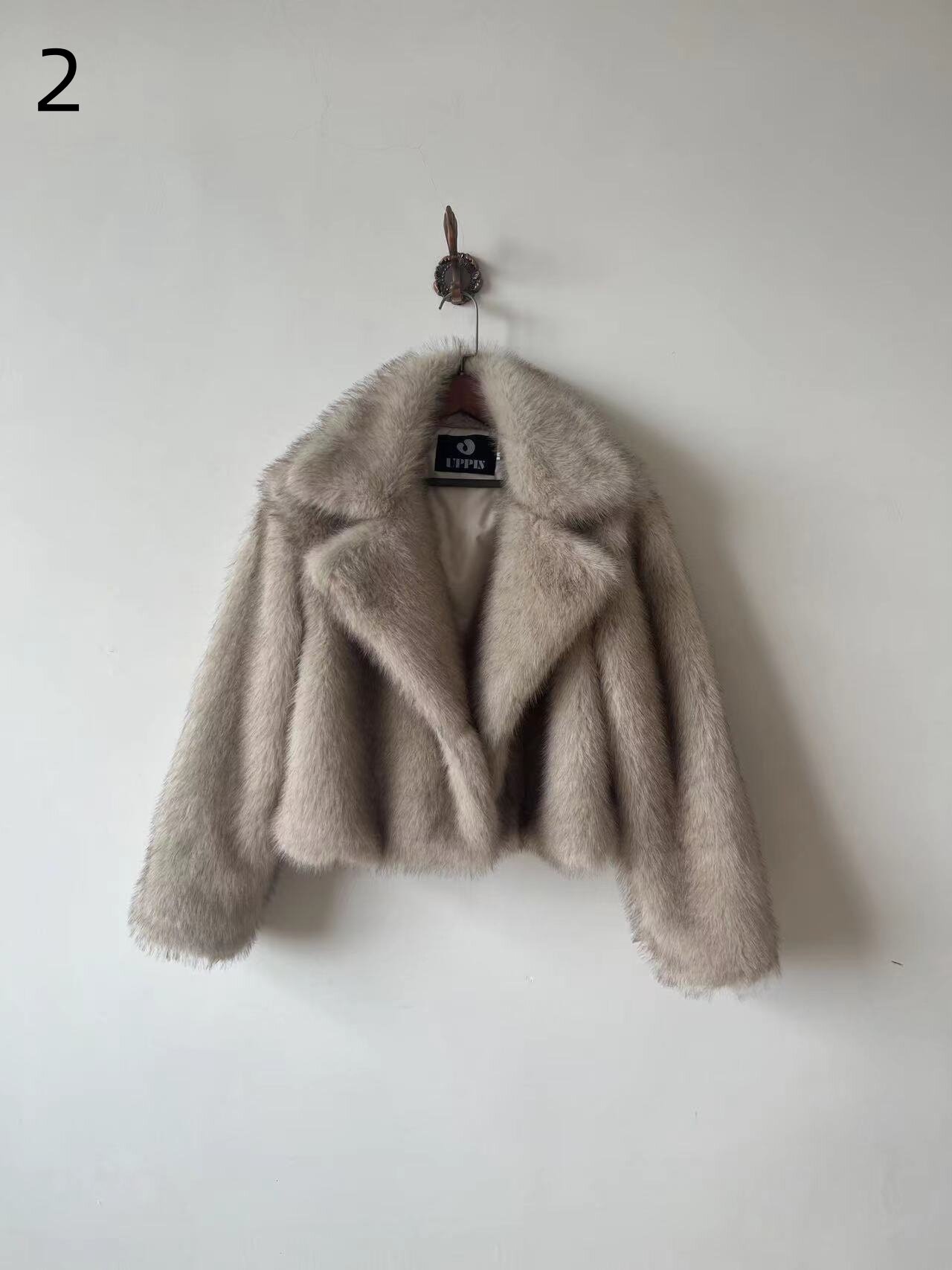 Экологичный меховой жакет для женщин, пушистая кофта из искусственной лисьей норки