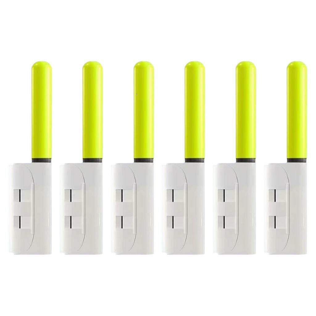 Светодиодные светящиеся насадки для удочек, 6 шт, Всегда зеленый свет