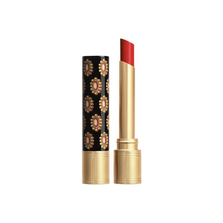 Помада женская GUCCI Qing Color Glaze Light Gem Lips Butter, оттенок #25 Goldie Red, brown, увлажняющая