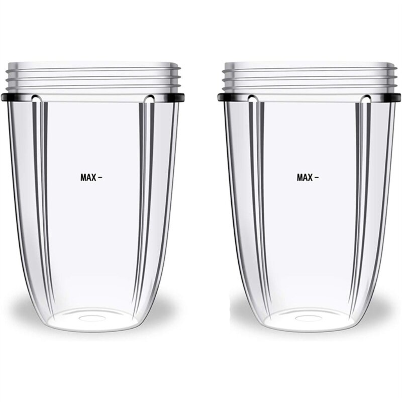 2шт 18 унций Чашки Для Соковыжималки Большие Чашки Прозрачные Чашки Для Блендера Запасные Части для NB600W / 900 Вт Блендер Соковыжималка Миксер Аксессуары