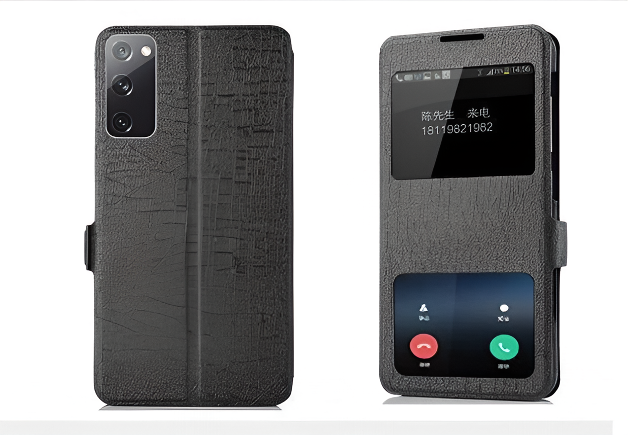 Чехол-книжка MyPads для Samsung Galaxy A32 SM-A325F (2021) с окном вызова предпросмотра и свайпом