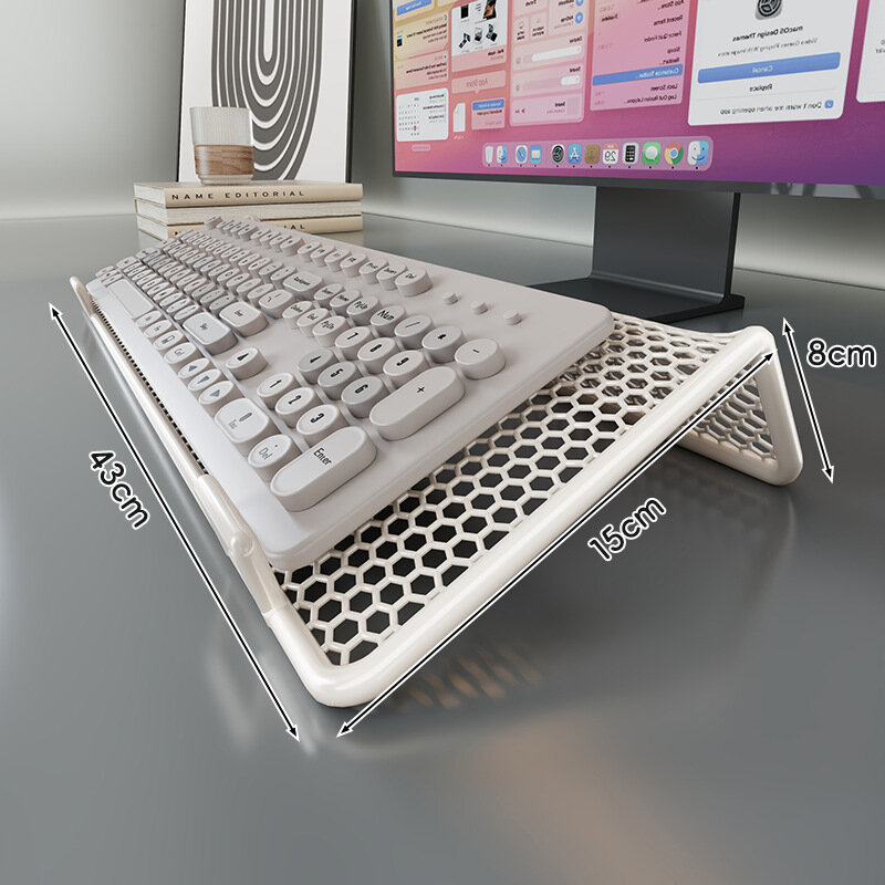 Подставка для клавиатуры, плавающий кронштейн, настольный декор, механическая клавиатура для настольного компьютера, наклонная основа, необходимый офисный аксессуар для набора текста
