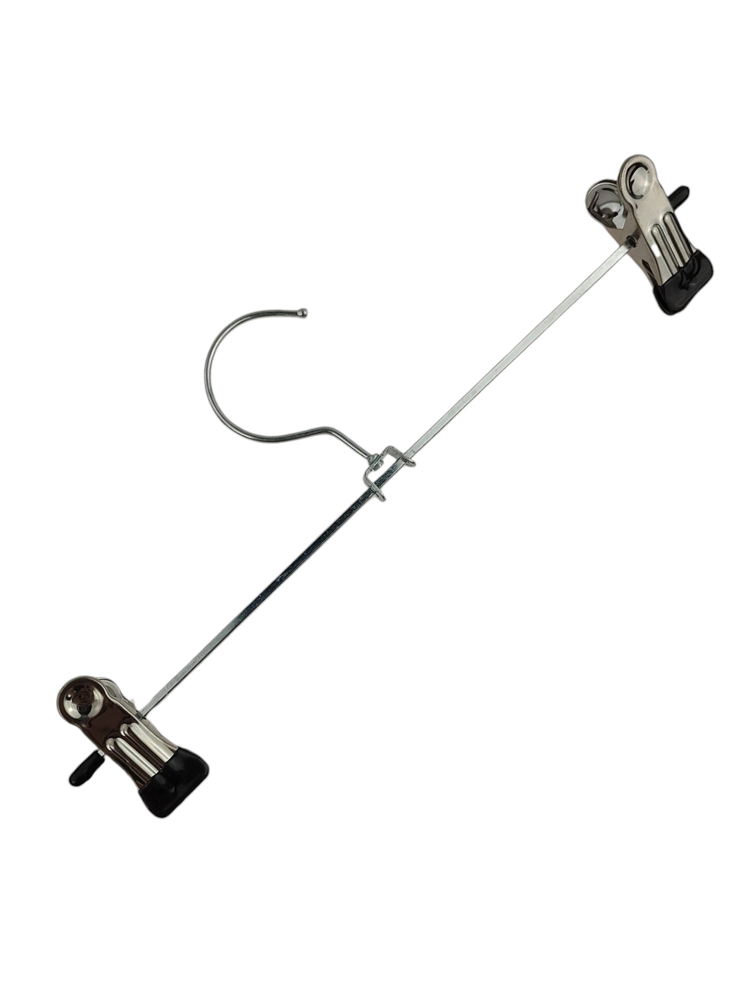 Вешалка металлическая, для брюк, с прищепками, 30см