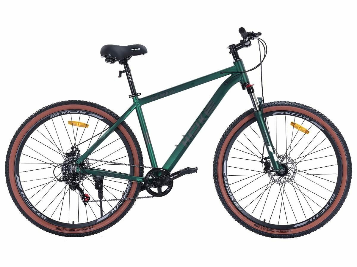 Велосипед горный на Shimano HOKE ONE MAX 29 матовый зеленый под рост 182-195 см