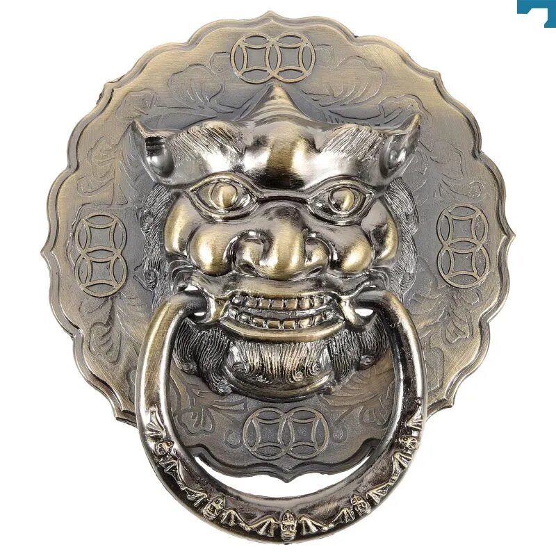 Дверной Звонок В Forme Льва Надежный И Антикоррозийный 13 5x12 Cm