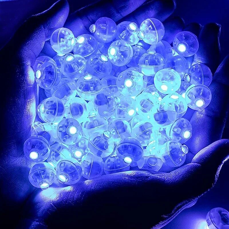 Мигающие светодиодные шары-лампы Blue, 10PCS