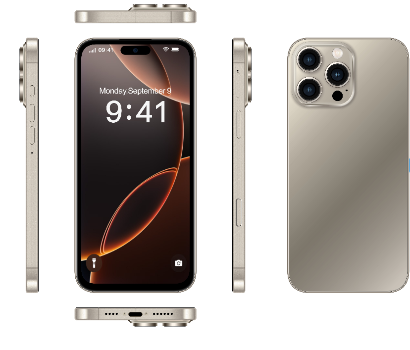 Смартфон i16 Pro Max серого цвета, русская версия, подходит для пожилых людей и детей