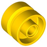 Wheel 18mm D. x 14mm, 30285 Yellow U