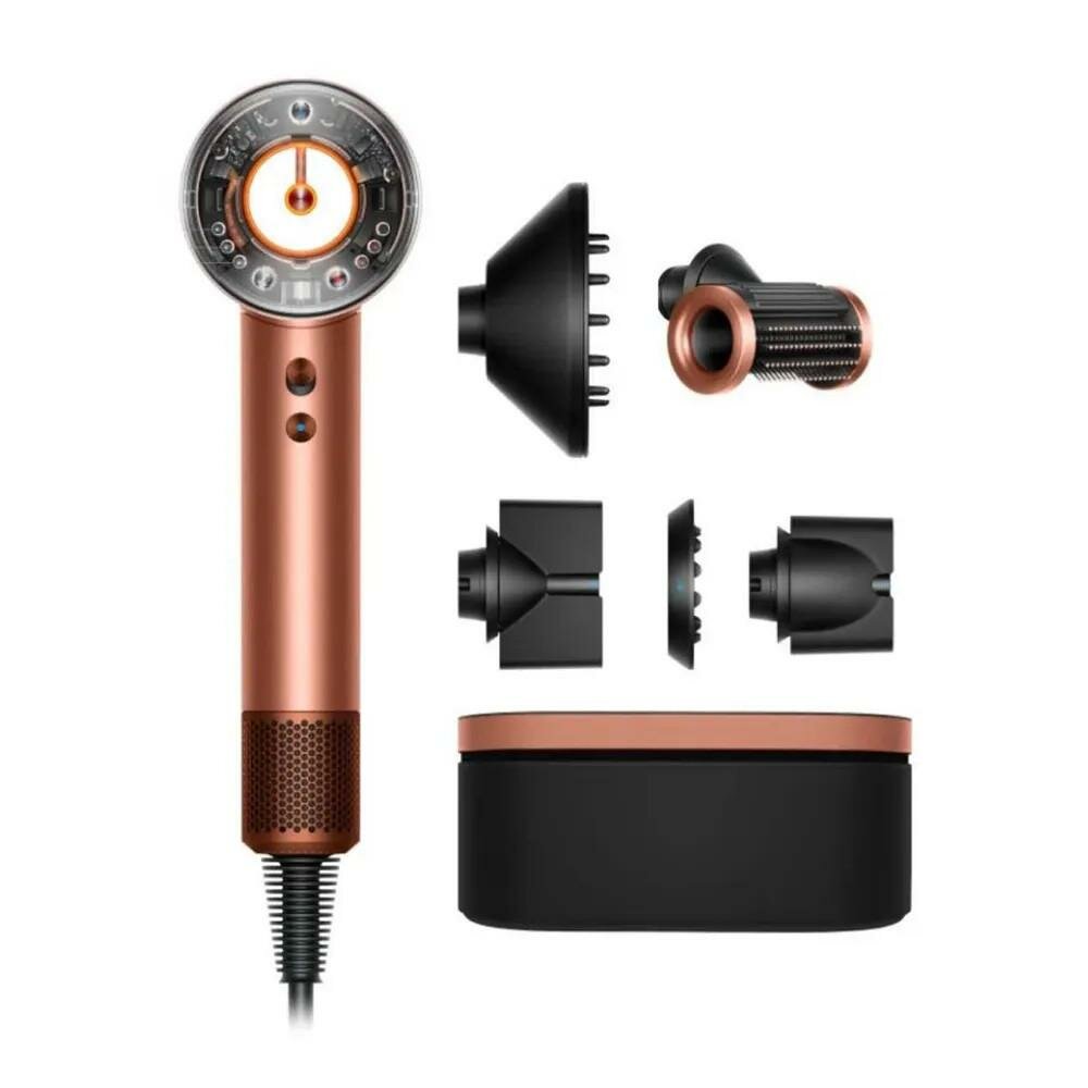 Фен Dyson Supersonic Nural HD16 (176881-01) Diffuser с кейсом, 5 насадок, HK, Amber Silk