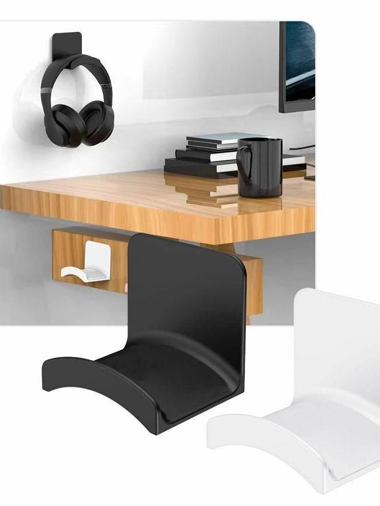 Универсальная подставка для наушников с клейкой основой, настенное крепление, держатель гарнитуры под столом, игровых наушников, инструменты.