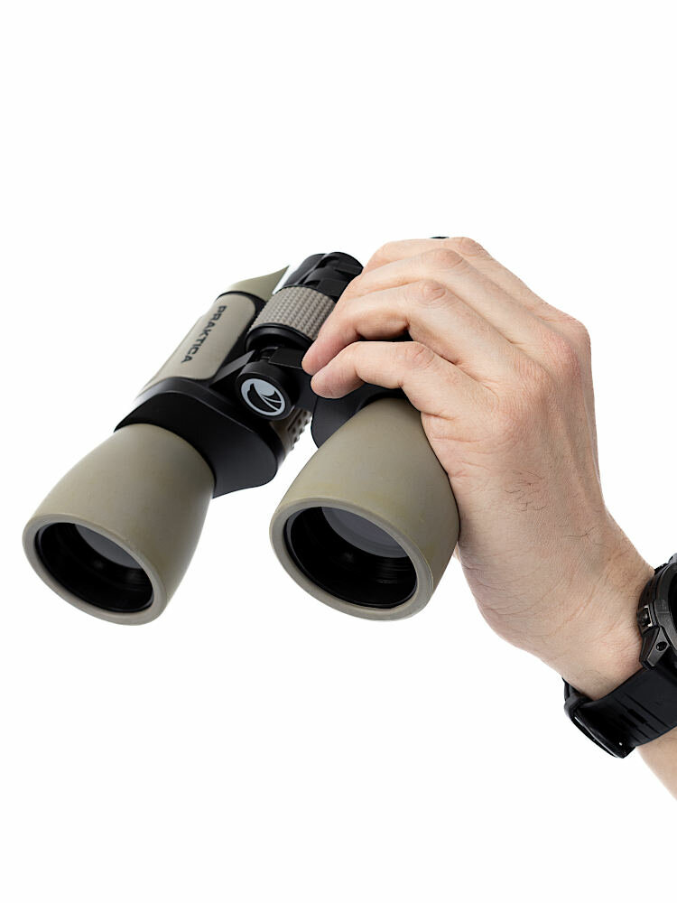 Бинокль Praktica Falcon 20x50, песочный, просветлённая оптика, Porro-призмы