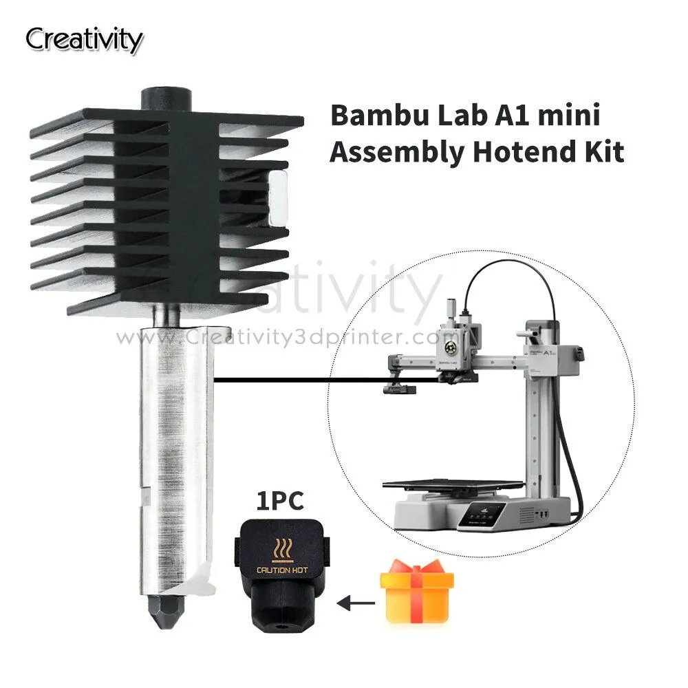 Bambu Lab A1 mini Assembly Hotend Kit Запчасть для 3D принтера 1PC