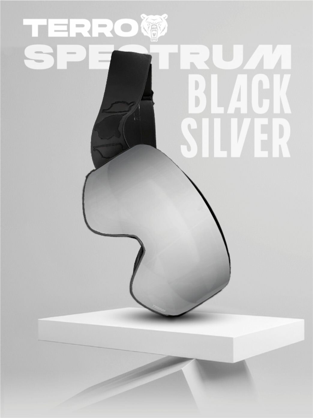 Маска горнолыжная SPECTRUM Black-Silver