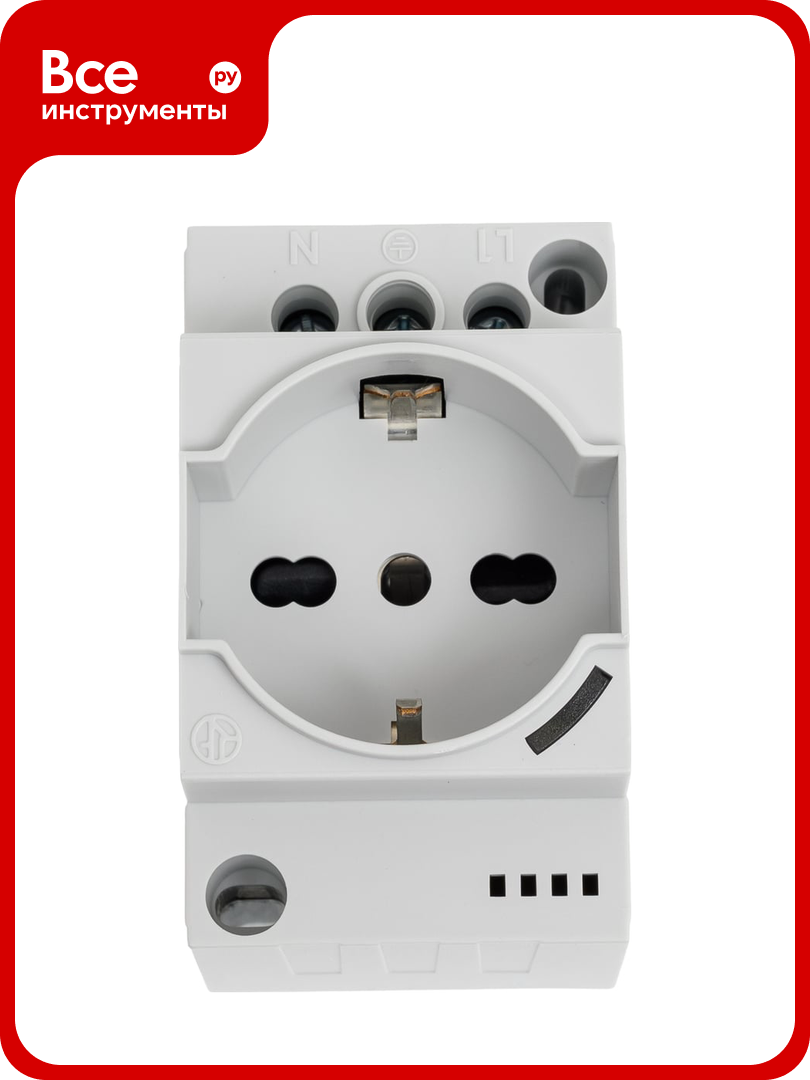 Розетки для электрических шкафов Finder тип Schuko + Bipasso 10/16 A, категория защиты IP 20, LED, цвет серый, 7U.00.8.230.0010 7U0082300010