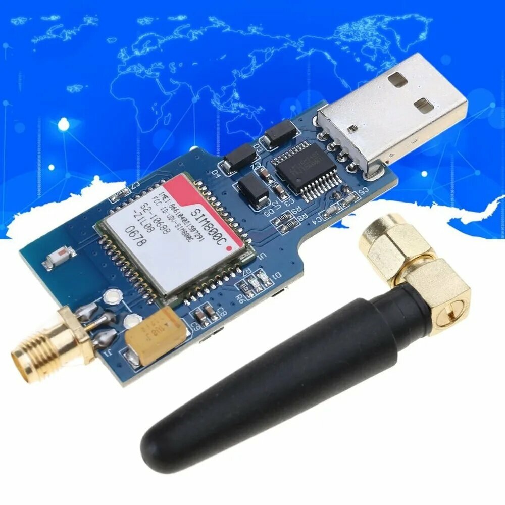 USB-GSM модуль SIM800C с Bluetooth — фото 1