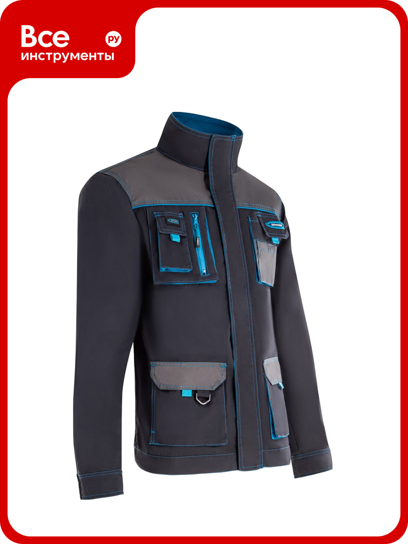 Куртка GROSS размер XL 90344 – мужская смесовая ткань хлопок/полиэстер, защита от ветра и повреждений, молния, карманы