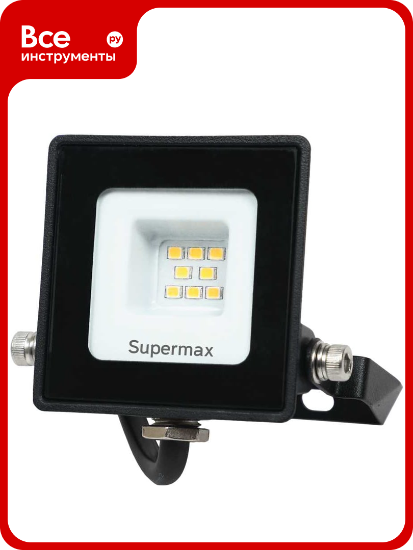 Прожектор светодиодный Supermax 20Вт, 2000 Лм, IP65, 6500К, S_PR_LED_20