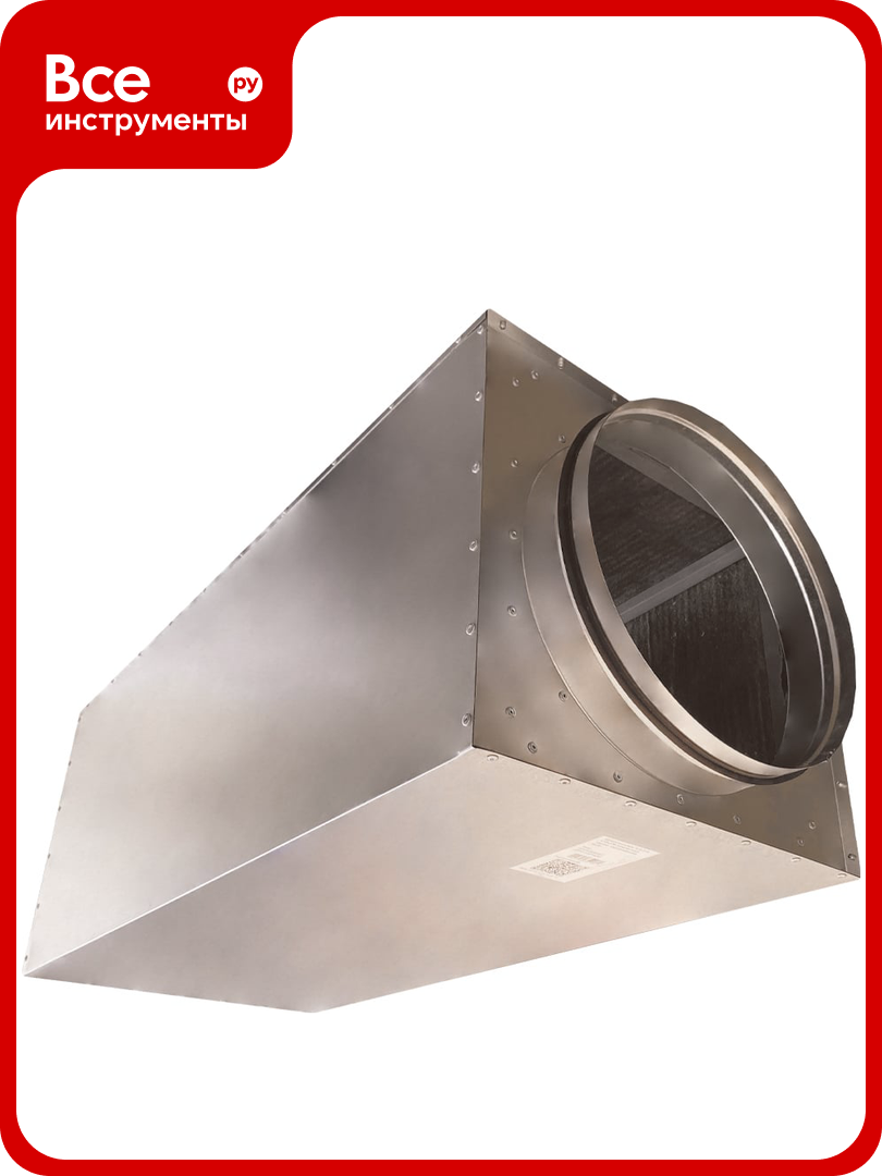 Шумоглушитель Naveka N 6-125 226x186 (компактный корпус, кашированная вата) УН-00012930