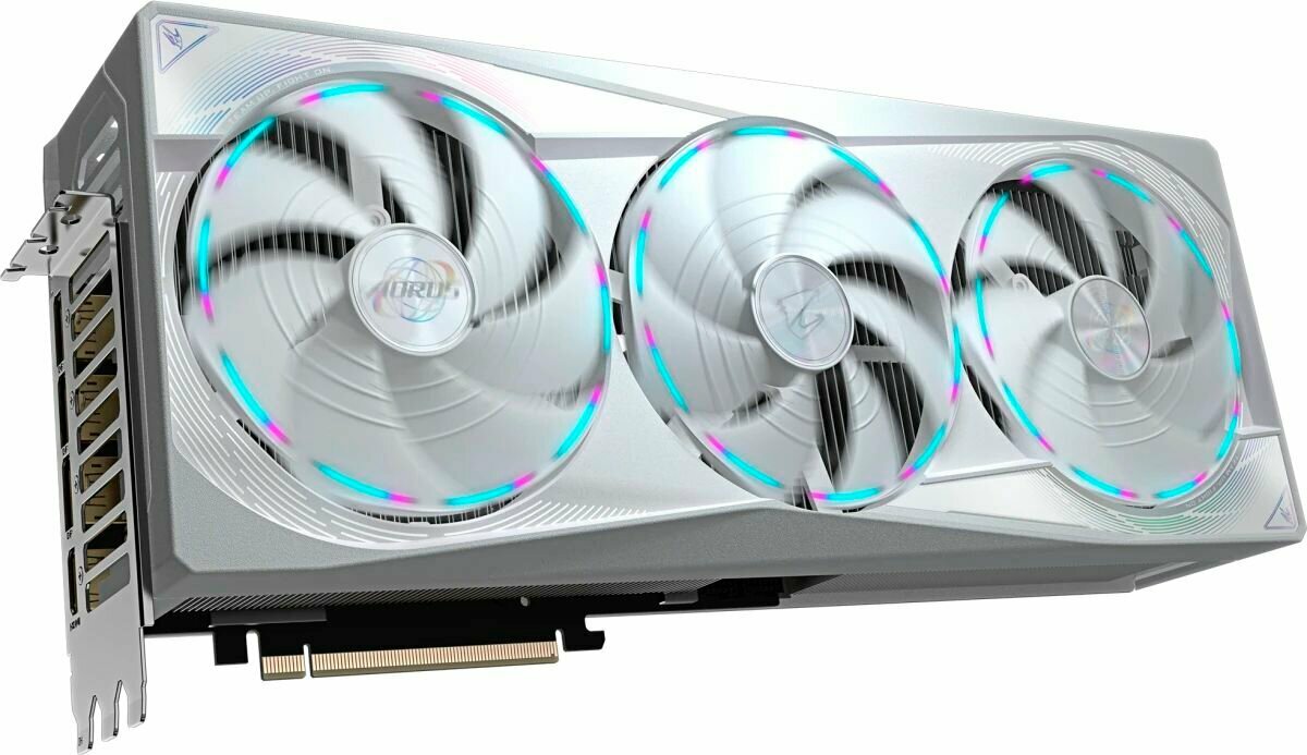 Видеокарта NVIDIA GeForce RTX 5080 Gigabyte AORUS MASTER ICE OC 16Gb (GV-N5080AORUSM ICE-16GD)