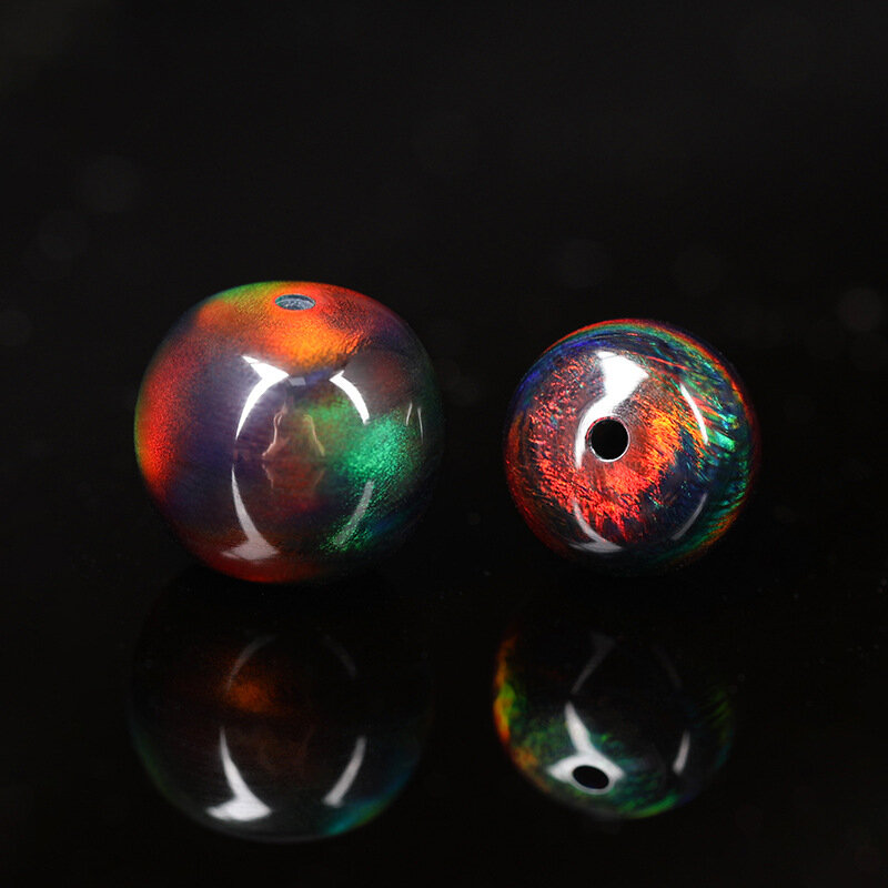 Горячие продажи искусственных авроровых опаловых бусин в старом стиле, свободные бусины, бусины для браслетов, одиночные бусины, разделительные бусины, аксессуары для DIY ювелирных материалов для женщин