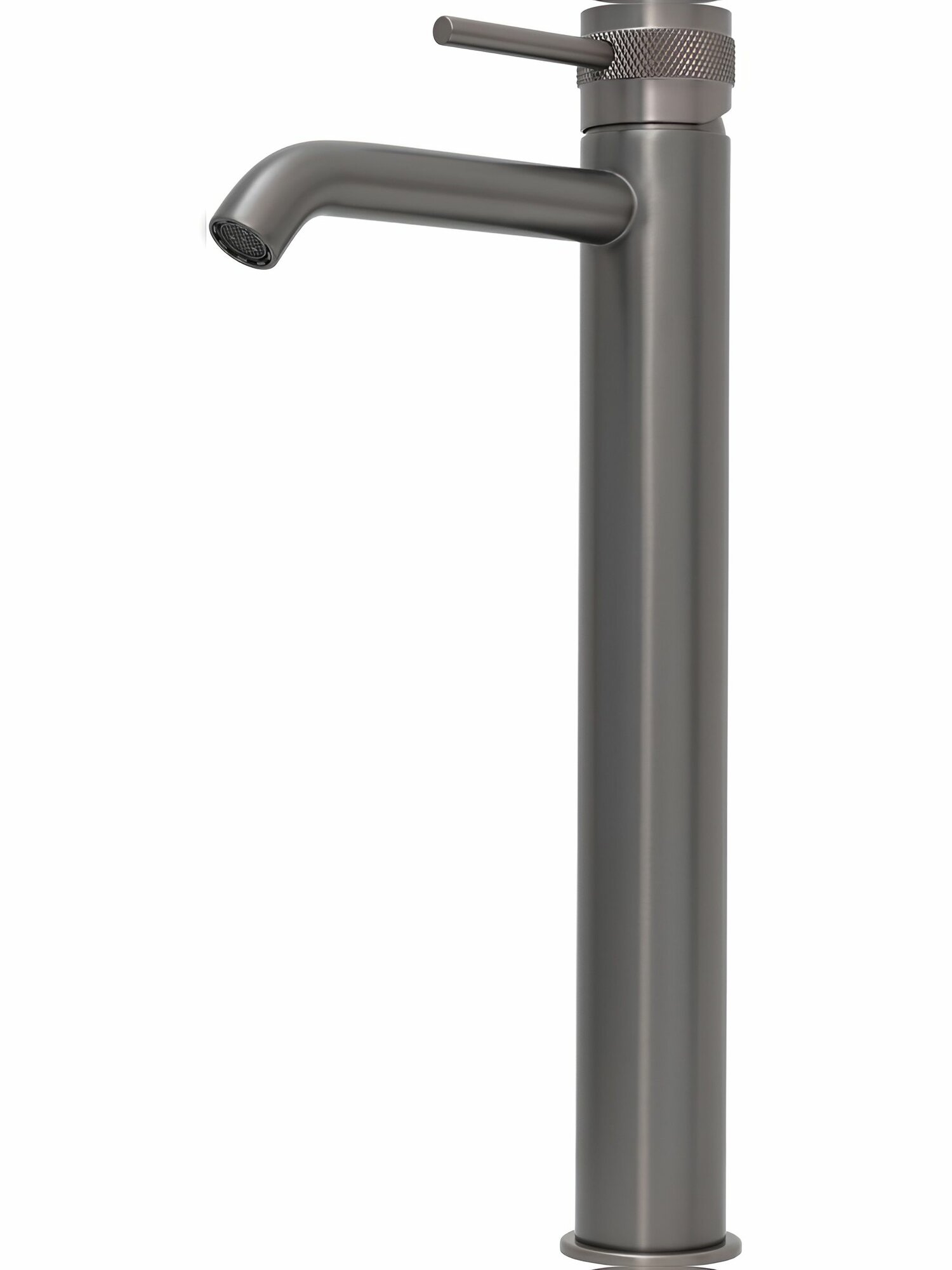 Смеситель для накладной раковины высокий Allen Brau Priority 3.0 (5.31A02-MG) графит браш – раковина для ванной комнаты