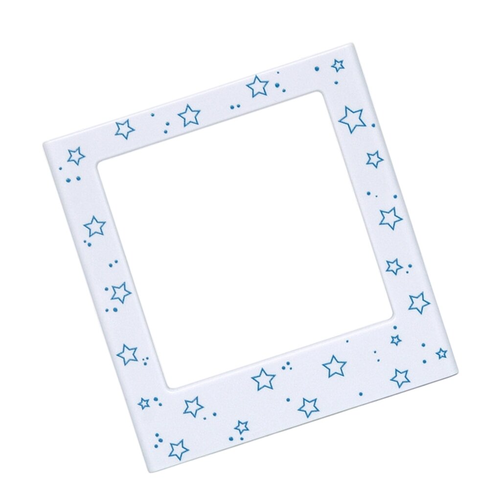 Набор Магнитных Фоторамок Polaroid Square -синие Полые Звезды