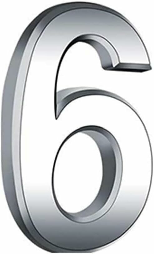 6 Самоклеящийся цифровой номер двери 7cm