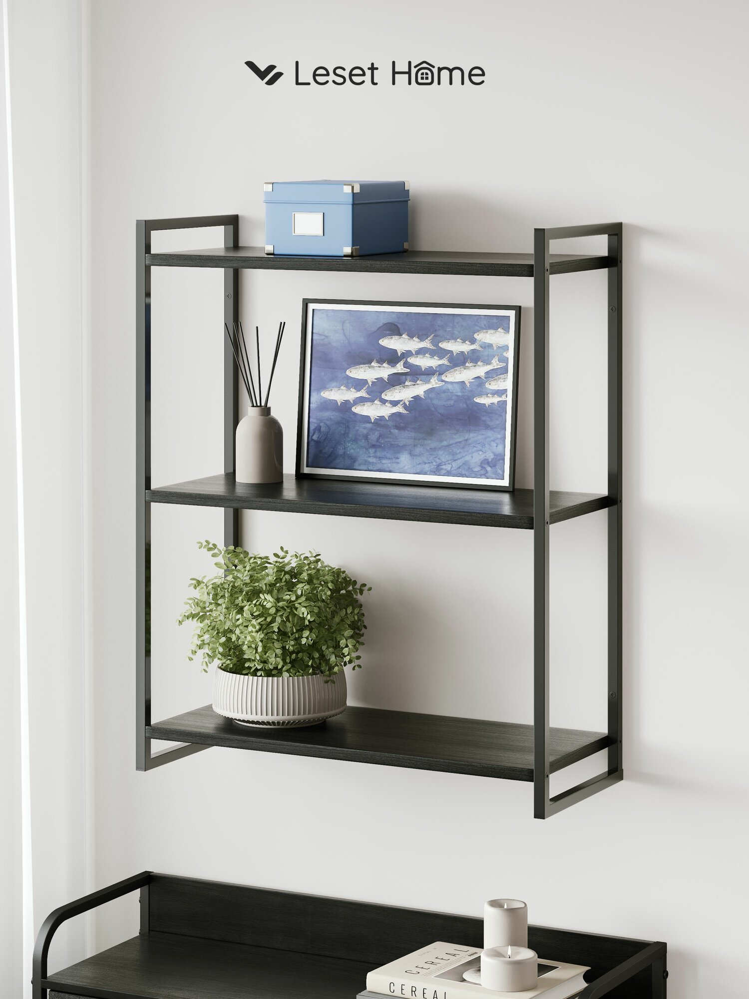 Полка настенная Стилвуд 23, черный