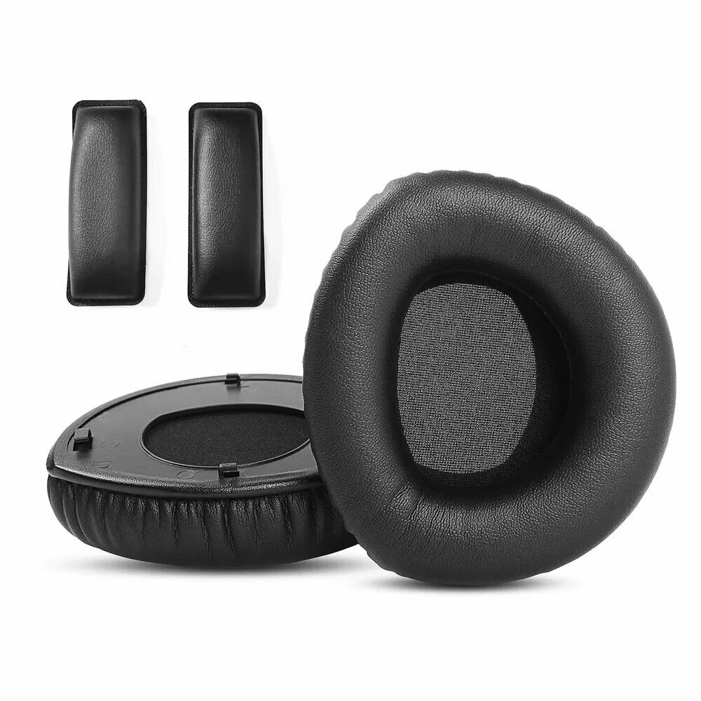 Замена амбушюр и оголовья, совместимых с наушниками Sennheiser RS160 RS170 HDR160 HDR170 Костюм для ремонта деталей (черная кожа)